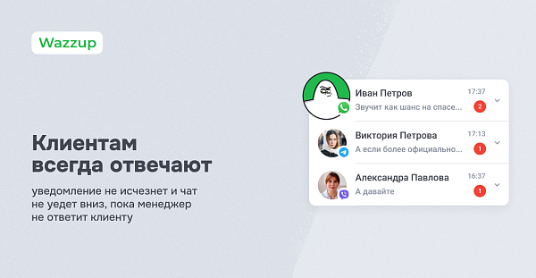 Приложение Wazzup (WhatsApp, WhatsApp Business API, Telegram и Viber ...